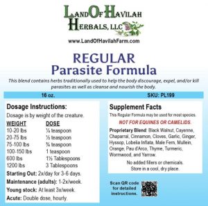 Parasite Formula 16 oz – Land of Havilah Herbals & Farm
